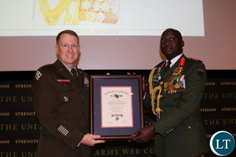 Zambia : Zambia Army Commander enters the US Army Hall of Fame