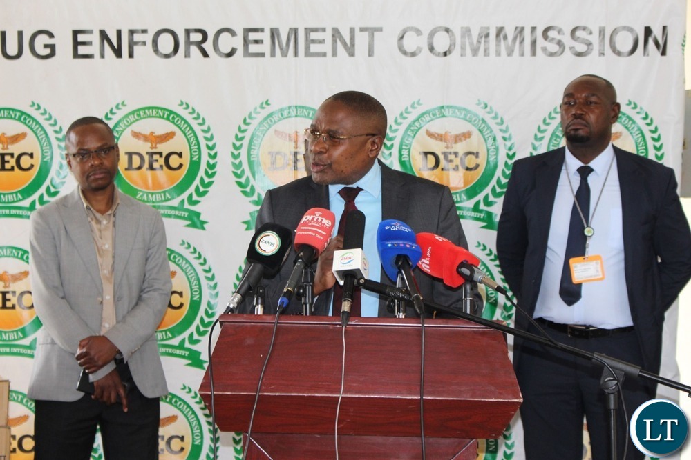 Zambia : DEC intensifies crackdown on drug traffickers and illicit assets